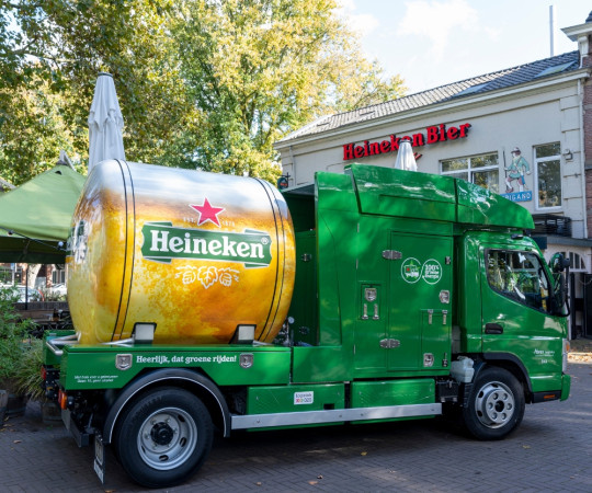 Emissievrije bevoorrading Heineken cafés | Top Systems